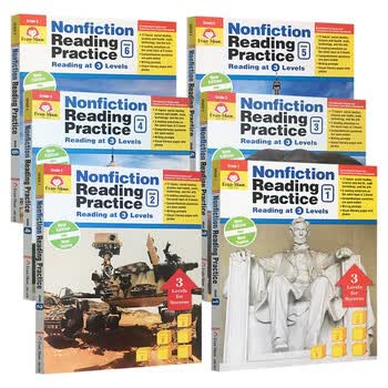 非虚构类文学阅读练习 6册套装 Nonfiction Reading Practice Set