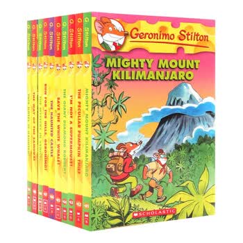 老鼠记者10本套装41-50 Geronimo Stilton全彩漫画英文原版儿童探险科普小说美国小学读物教材