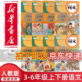 【全套8本】新版人教版部编版小学全套语文书3-6年级上下册语文课本教材教科书部编版语文书