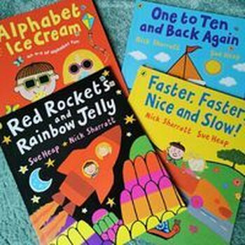 4册+非点读+音频 Nick Alphabet Ice Cream颜色方位反义词 4册+非点读+音频 Nick Alphabet I