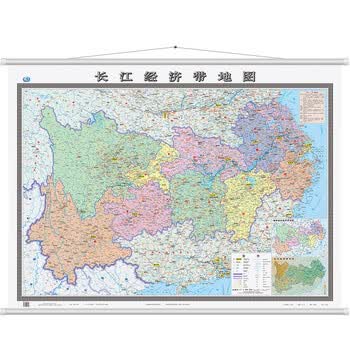 2022年 中国长江经济带地图 约1.5米*1.1米