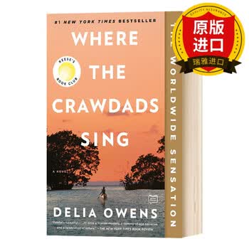 英文原版 蝲蛄吟唱的地方 Where the Crawdads Sing 迪莉娅欧文斯 Delia Owens 成长自然小说 全英文版正版原著进口英语书籍