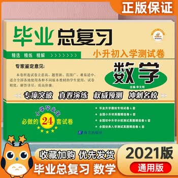 2021版小升初必刷题真题模拟试卷六年级下册数学专项训练毕业总复习试卷