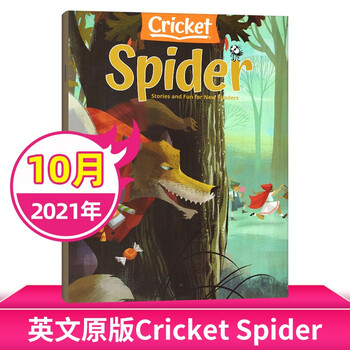 SPIDER 2021年全年可选 美国版儿童杂志 蟋蟀童书6-12岁英语课外阅读期刊 10月刊