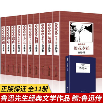 鲁迅全集 正版散文杂文小说集 朝花夕拾呐喊狂人日记阿q正传孔乙己故事新编故乡彷徨祝福野草 鲁迅作品10册