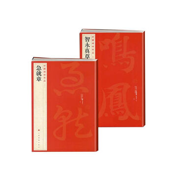 中国碑帖名品 二十一急就章+四十智永真草千字文 上海书画出版社