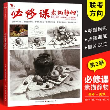 正版必修课素描静物第二季 青美文化 2021我有我一套单体组合静物步骤解析对照范画临摹范本美术高考联