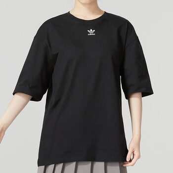 阿迪达斯 （adidas）三叶草女装2023TEE时尚潮流舒适透气圆领短袖T恤 IA6464 40【图片 价格 品牌 报价】-京东