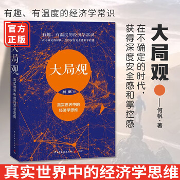 现货正版 大局观：真实世界中的经济学思维 经济学家何帆写给普通人的经济学导读逻辑思维书籍