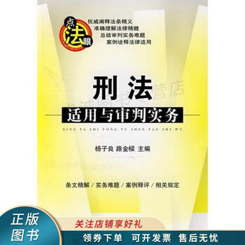 法律适用与审判实务丛书刑法适用与审判实务