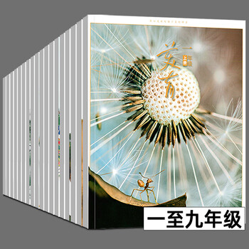 美育期刊1-9年级 全国中小学美育教材 中国美术西方美术基本理论美术教学美术常识儿童12345六七八九 国画油画水彩线稿 人民美术出版社 一到九年级全18册