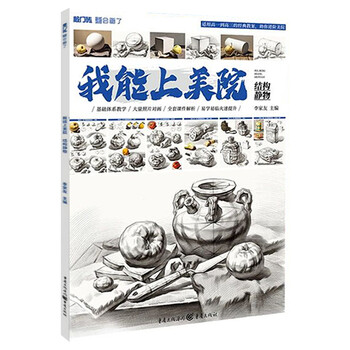 敲门砖我能上美院结构静物 李家友素描基础单个素描静物结构明暗写生步骤对照临摹范本素描静物书