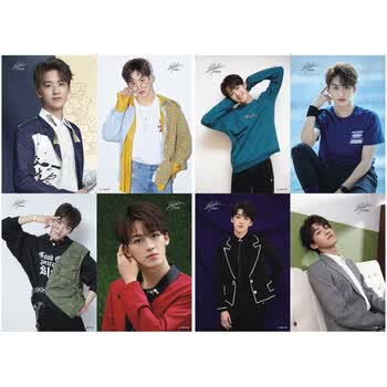 何洛洛海报 2021创造营全新明信片贴墙高清写真挂画一套8张 A款 明信片