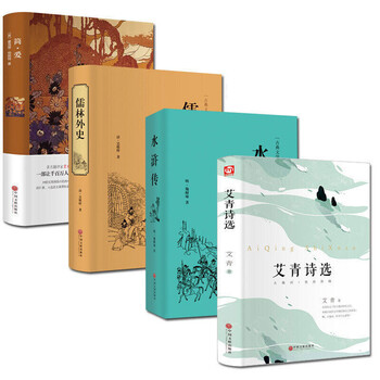 水浒传+儒林外史+艾青诗选+简爱 全4册