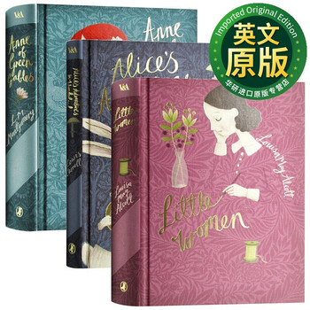 企鹅经典V&A收藏系列英文原版Alice’s Adventures in Wonderland Anne of Green Gables Little Women 绿山墙的安妮 爱丽丝梦游仙境 小妇人