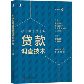 [正版特价]小微企业贷款调查技术 王团结233537