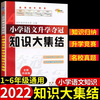 2021小学语文升学夺冠知识大集结 小学升初语文复习资料辅导 小学教辅 小学升初中资料三四五六年级
