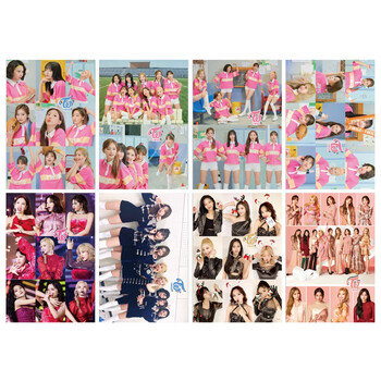twice海报 2021全新周边明信片高清写真壁画壁纸墙贴一套8张 2818款 海报43X29cm 一套8张