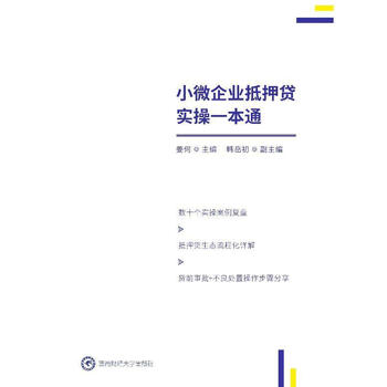 小微企业抵押贷实操一本通姜何成都西南财大出版社有限责任公司9787550451841 金融与投资书籍