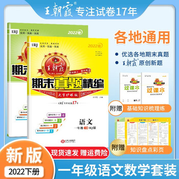 王朝霞期末试卷精编一二三年级下册郑州信息版人教版试卷四五六年级语文数学专项训练期末冲刺100分冲刺期末总复习 一年级语文+数学（人教版）精编