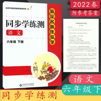 2022春淀名师伴你学同步学练测语文六年级6年级下册 部编版 北京师范大学出版社 978