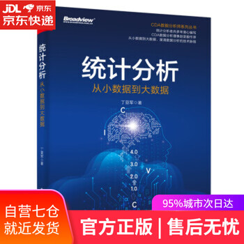【正版图书】统计分析：从小数据到大数据 丁亚军 电子工业出版社