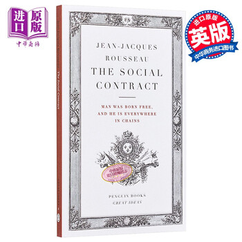 卢梭：社会契约论 英文原版Social Contract Jean-Jacques Rousseau