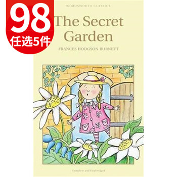 The Secret Garden 秘密花园 英文原版书籍 弗朗西丝·霍奇森·伯内特 经典儿童英语故事读物Wordsworth9781853261046