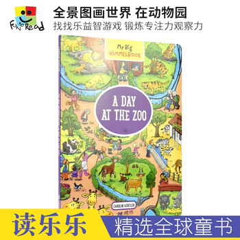 My Big Wimmelbook A Day at the Zoo Fire Trucks My Busy Day Cars and Things That Go 全景图画世界找找乐益智 英文原版进