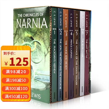 英文原版 The Chronicles of Narnia 纳尼亚传奇7册盒装 C.S.LEWIS