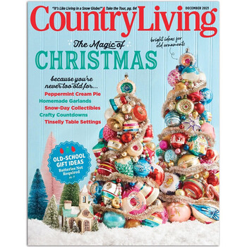 【单期可选】Country Living 乡村生活 2021年月刊 美国家居设计软装饰品杂志 2021年12月刊