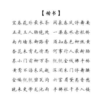 2022年公务员申论范文考试字帖国考公考行书楷书临摹钢笔练字帖 楷书套餐二：具体见详情页