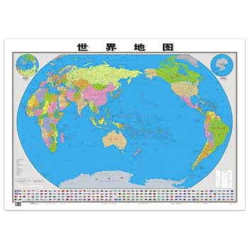 2021新版中国地图挂图+分省地图挂图 约1.1米*0.8米高清覆膜防水行政交通图 世界地图贴图