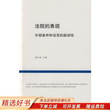 法院的表现：外部条件和法官的能动性 唐应茂