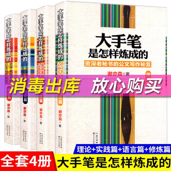 【现货正版】全套4册大手笔是怎样炼成的理论+实践篇+语言篇+修炼篇谢亦森练成老秘书办公室秘笈文秘行政机关公文写作规范书籍