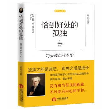 恰到好处的孤独:每天读点叔本华【正版图书】