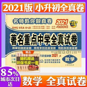 5大名校2021小升初数学真卷 著名重点中学全真试卷数学 乔有平老师教你做真卷 五六6年级备考冲刺陕 图片色