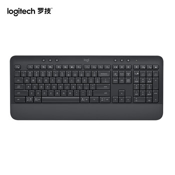罗技（logitech） G512游戏青轴机械键盘rgb背光cherry樱桃104键手感L轴电竞 K650黑商务办公 （104键/无线+蓝牙 ...