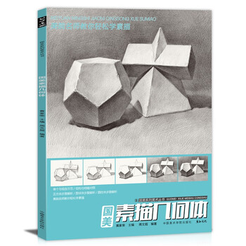 国美素描静物临摹书画册入门教材基础范本单体组合水果衬布写生照片书罐子结构绘画画初学者美术培训班周文超儿童成人自学练习 国美素描几何体