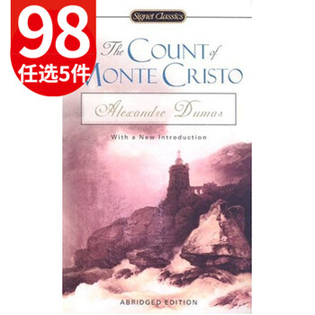 基督山伯爵英文原版小说英文版The Count of Monte Cristo大仲马名著小说 英文原