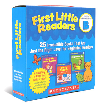 First Little Readers Level A B C D E&F 学乐Scholastic小读者英文原版分级阅读绘本有声读物级116本4-8岁儿童少儿英语 B 单盒