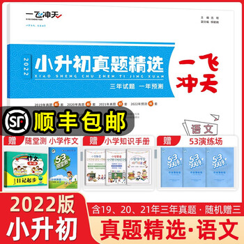 天津2022一飞冲天小升初真题精选语文 三年各区县历年真题试卷一年预测试卷小学升学考试六年级语文试卷