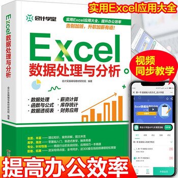 excel数据处理与分析 会计实操辅导 office教程表格制作函数公式零基础入门自学大全 数据透视表