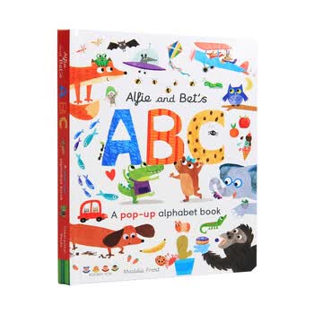 英文原版 Alfie and Bet's ABC字母立体书 幼儿童宝宝早教启蒙字母认知书 亲子互