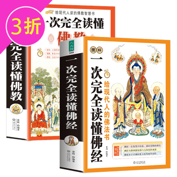 【3折】佛经佛学佛教入门基础知识书籍金刚经心经学禅宗论集中国佛教史 图解一次完全读懂佛经佛教(全两册) 定价106