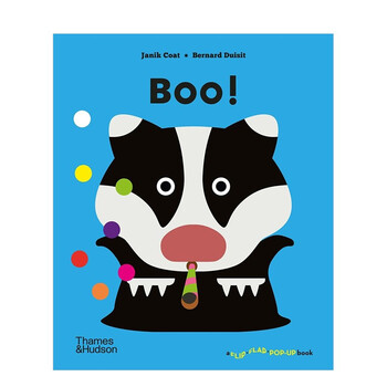 【翻翻书】嘘！Boo! 0-3岁儿童感官培养游戏启蒙 Pop Up 动物换装纸板绘本 英文原版 善本图书