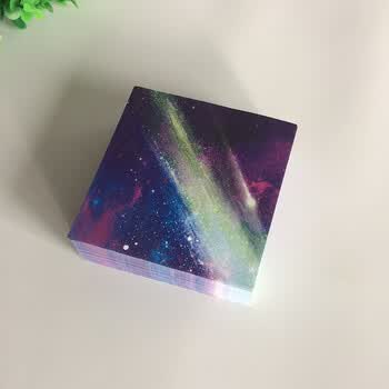 千纸鹤折纸小号正方形星空儿童用十二星座樱花彩色手工叠卡纸礼物 流沙紫折纸约400张