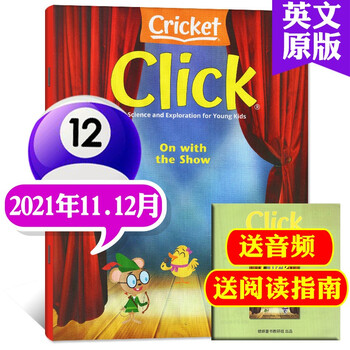 Click科利克点击世界杂志2021年11.12月刊 CricketMedia蟋蟀童书3-6岁幼儿期刊单本