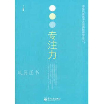 专注力 丁一编著 电子工业出版社