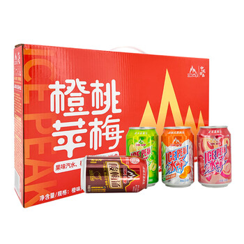 【冰峰330ml*9+310ml*3】冰峰（ICEPEAK）橙味330ml*3+酸梅汤310ml*3+白桃330ml*3+苹果330ml*3礼盒装饮料【行情 报价 价格 评测】-京东